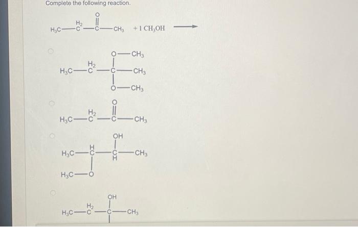 Solved Complete the following reaction. | Chegg.com
