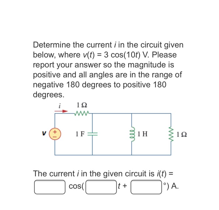 Solved Determine the current i in the circuit given below, | Chegg.com