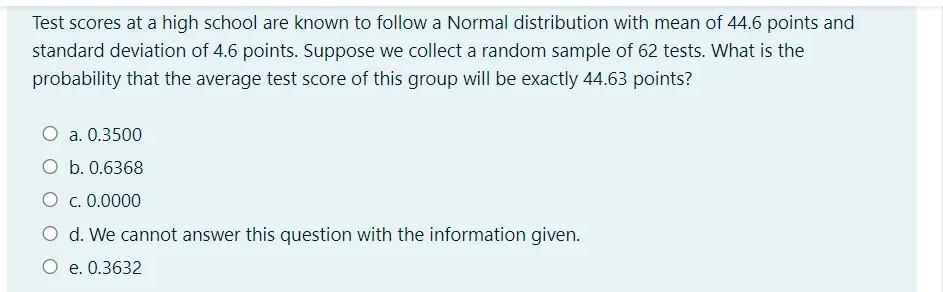 Solved Test scores at a high school are known to follow a | Chegg.com