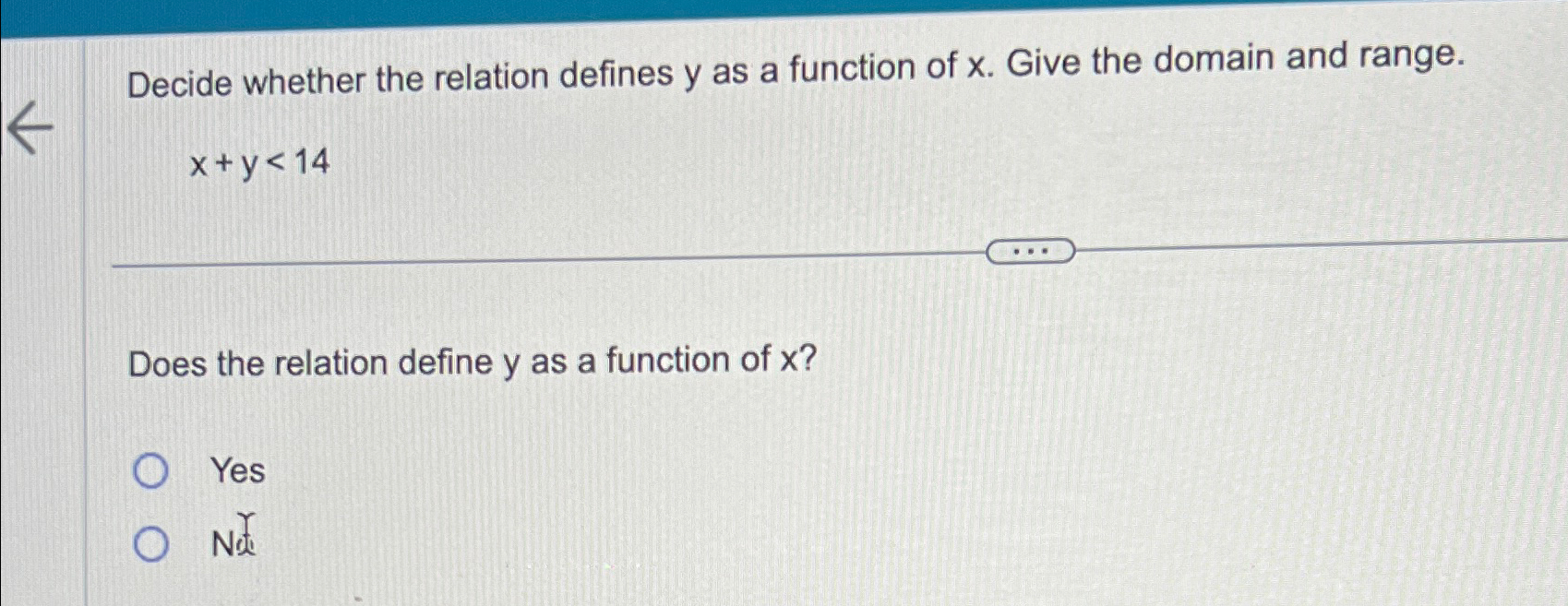 Solved Decide whether the relation defines y ﻿as a function | Chegg.com
