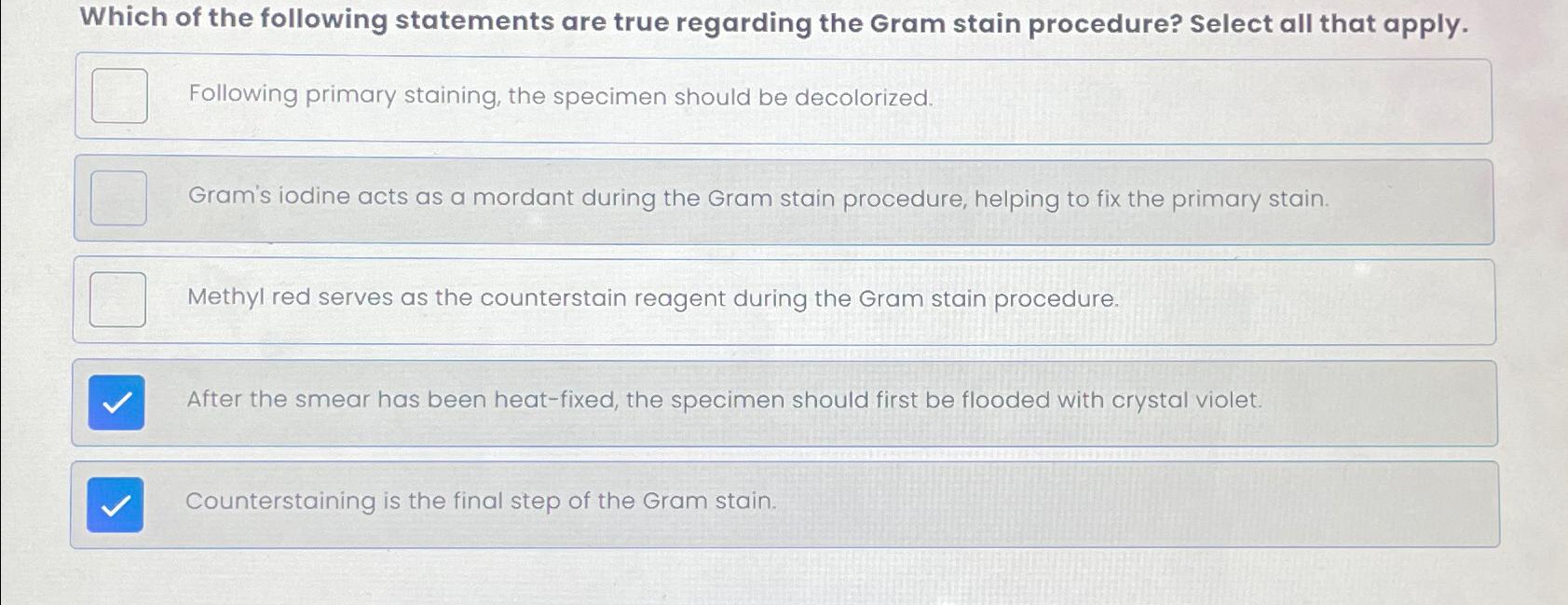 Solved Which of the following statements are true regarding | Chegg.com