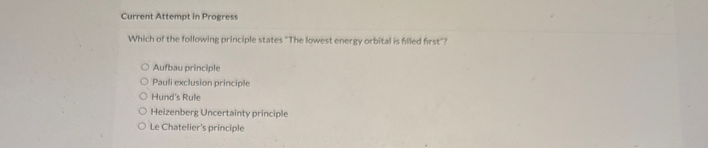 Solved Current Attempt in ProgressWhich of the following | Chegg.com