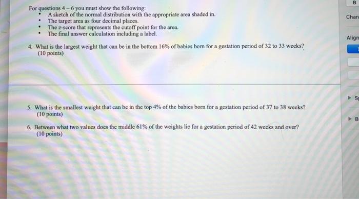 Solved i only need 4,5,6 please be thorough and do all the | Chegg.com