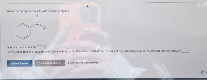 Solved Ketones and aldehydes react with sodium acetylide | Chegg.com