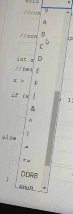 Solved embeded system by using DDRB the choices of the | Chegg.com