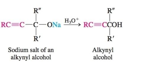 Solved Sodium salt of an Alkynyl alkynyl alcohol alcohol | Chegg.com