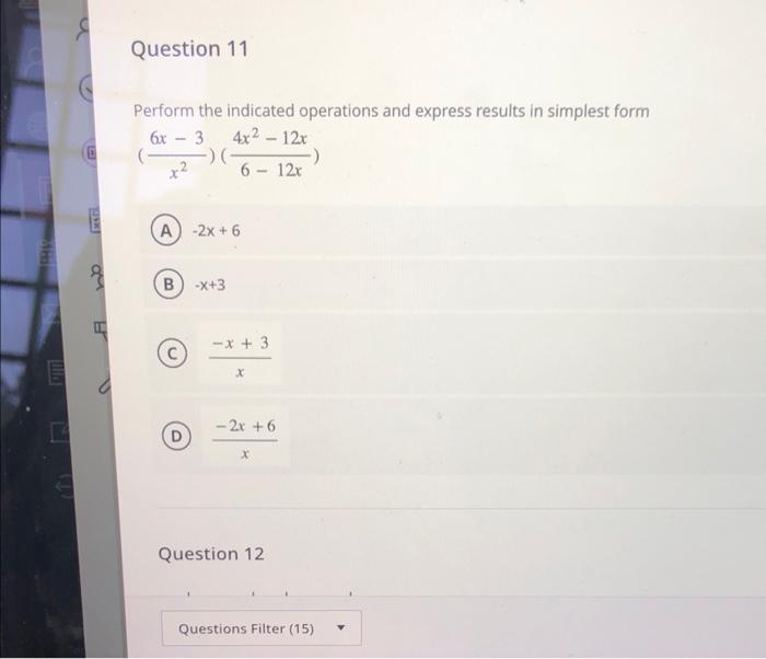 Solved Perform the indicated operations and express results | Chegg.com