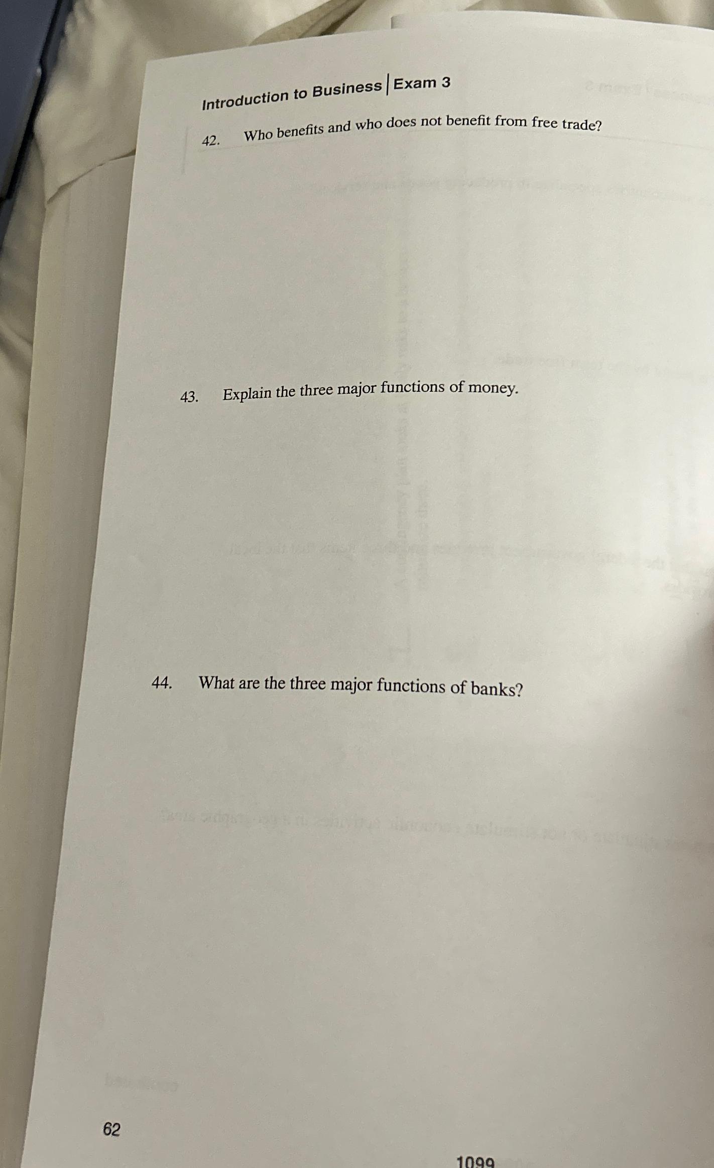 Solved Introduction to Business/Exam 342. ﻿Who benefits and | Chegg.com