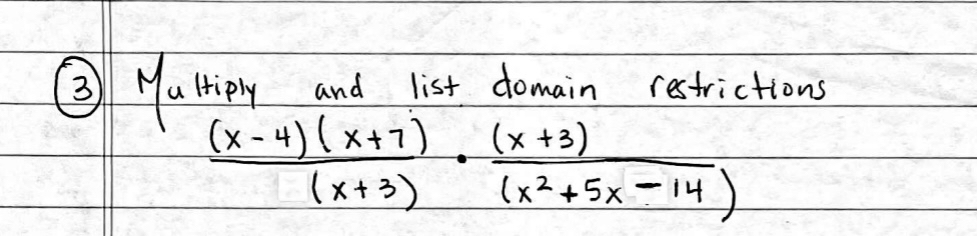 Solved (3) ﻿Multiply and list domain | Chegg.com