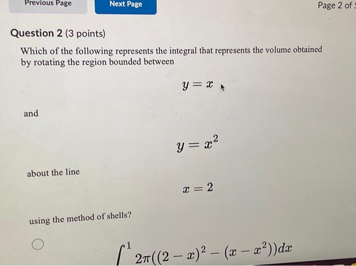 Solved Question 2 (3 points) Which of the following | Chegg.com Solved Question 2 (3 points) Which of the following | Chegg.com
