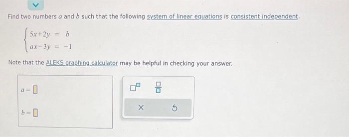 Solved Find two numbers a and b such that the following | Chegg.com