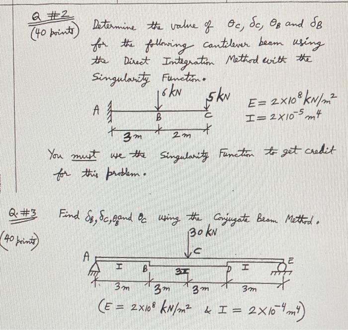 Solved Q. \#1 → Find Lood Metted (40 points) following | Chegg.com