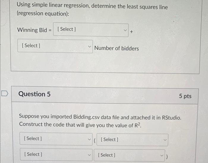 Solved 4. using simple linear regression determine the least | Chegg.com