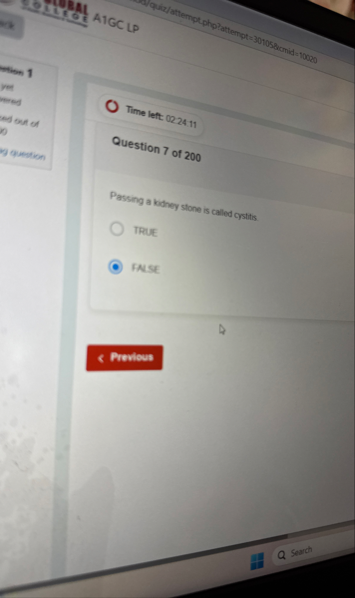 ?A1?GCLPquiz/attemptphp?attempt =301058cmid=10020mion | Chegg.com