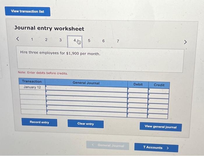 Solved Journal entry worksheet 12345 Purchase office | Chegg.com