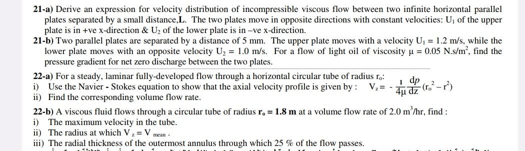 [Solved]: solve All questions please 21-a) Derive an exp