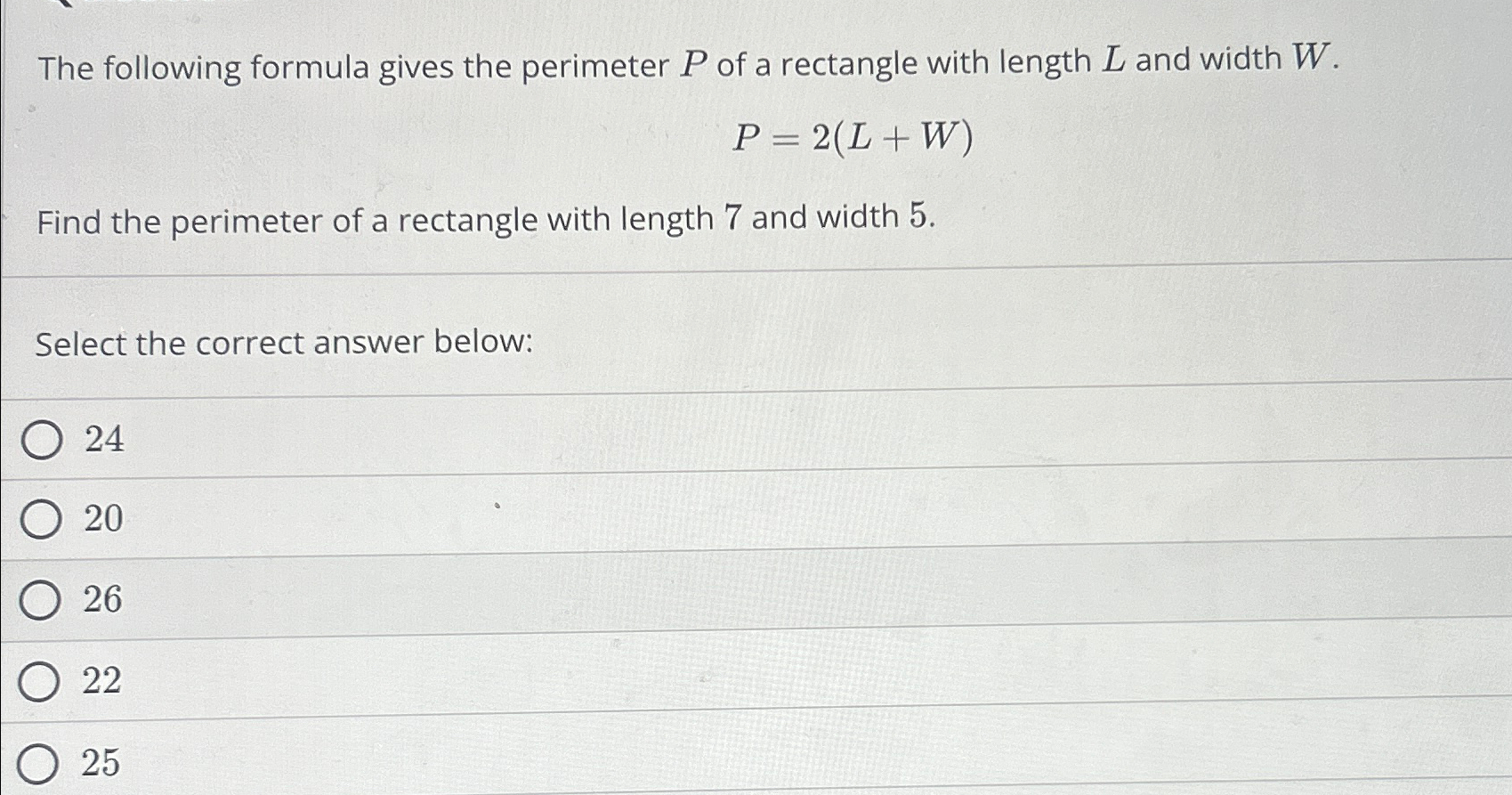Solved The following formula gives the perimeter P ﻿of a | Chegg.com