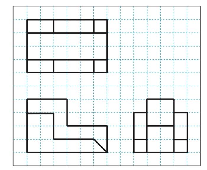 Solved Given three incomplete views of multi-view drawing, | Chegg.com