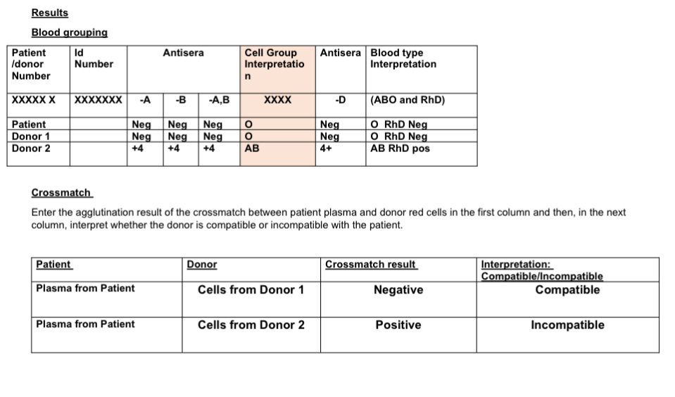 Solved Present the results table (provided) ﻿and then discus | Chegg.com