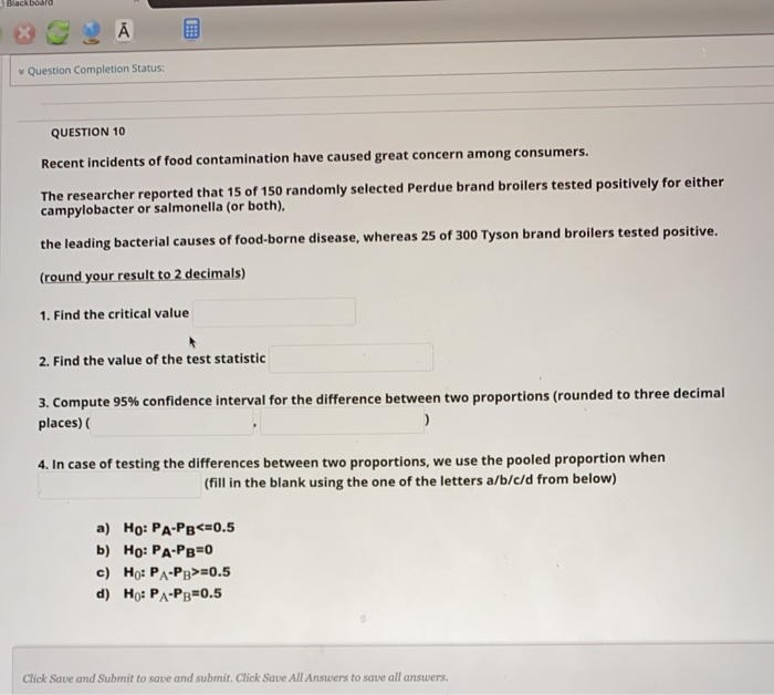 Solved Blackboard Ā Question Completion Status: QUESTION 10 | Chegg.com