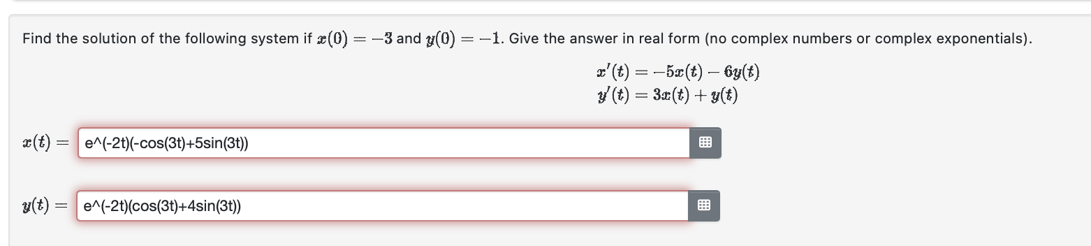 Solved Solve using linear algebra (eigenvalues, | Chegg.com