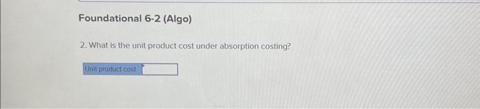 Solved The Foundational 15 (Algo) [LO6-1, LO6-2, LO6-3, | Chegg.com