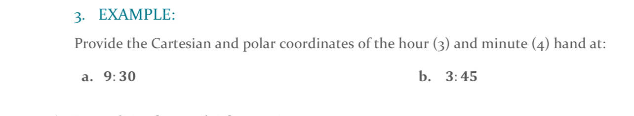 Solved EXAMPLE:Provide the Cartesian and polar coordinates | Chegg.com