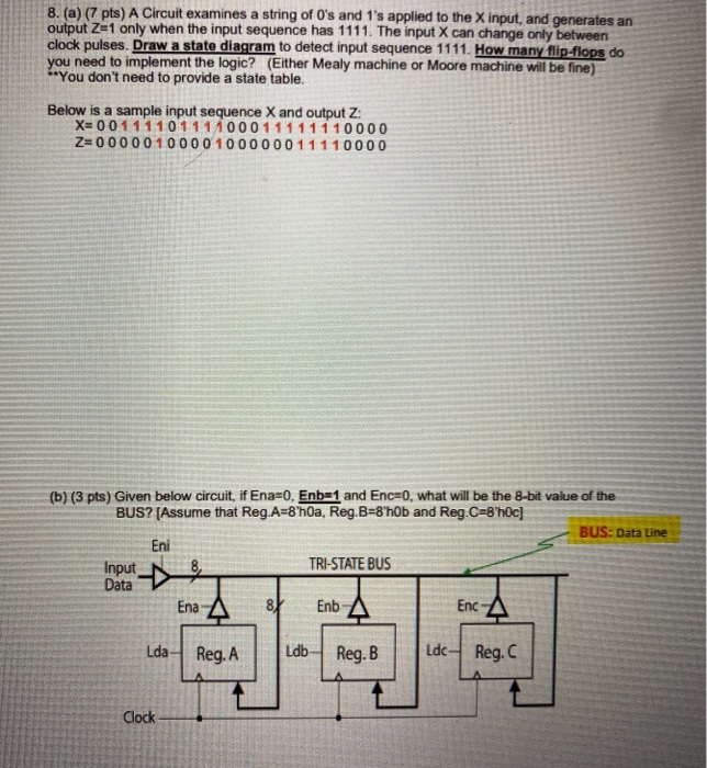 Solved 8 A 7 Pts A Circuit Examines A String Of Os And 2159