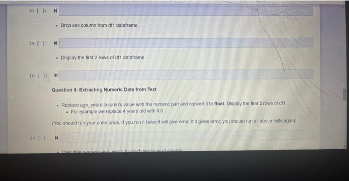 In H Drop Sex Column From Df1 Dataframe Ln I 