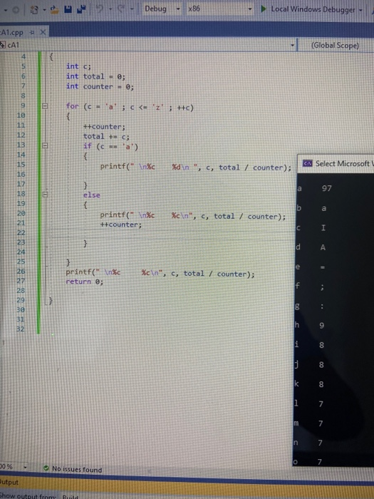 Solved i need this code in c++ and my first initial is A | Chegg.com