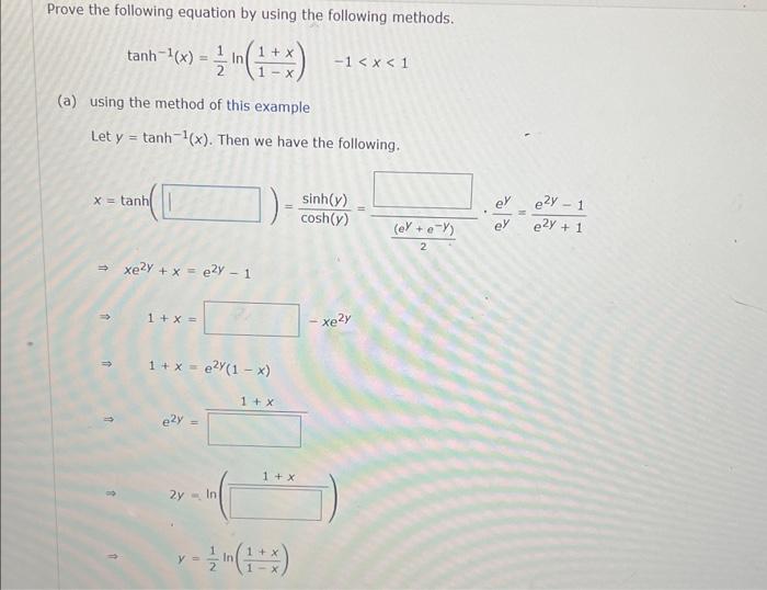 Solved Prove the following equation by using the following | Chegg.com