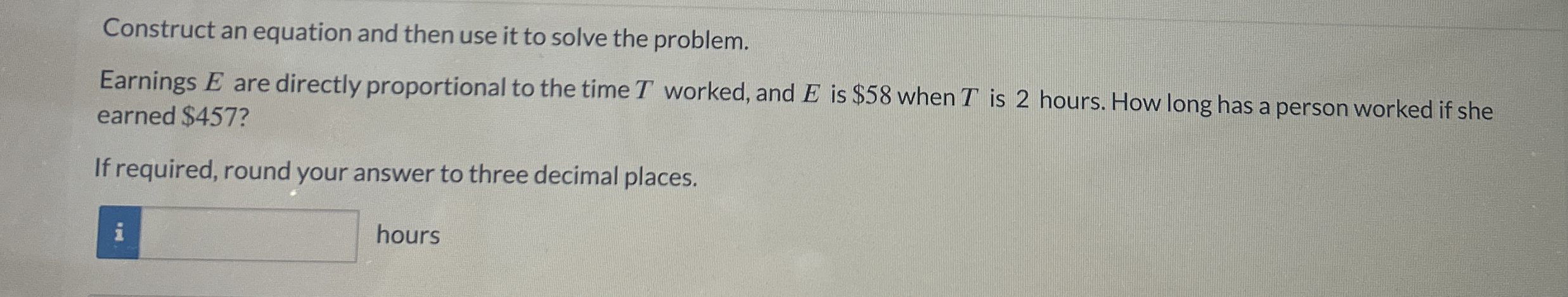 Solved Construct an equation and then use it to solve the | Chegg.com