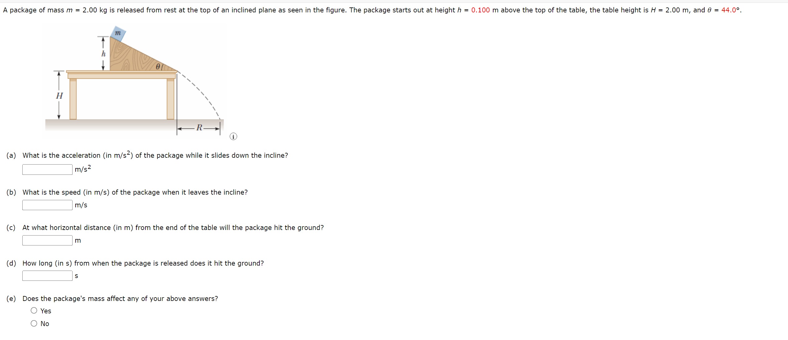 Solved (a) ﻿What is the acceleration (in ms2 ) ﻿of the | Chegg.com