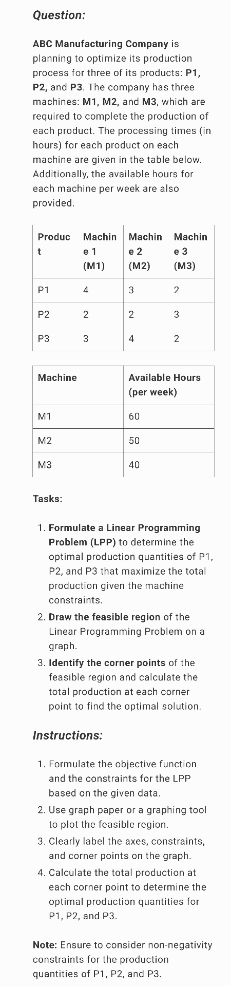 Solved 2OPRATIONS MANAGEMENTQuestion:ABC Manufacturing | Chegg.com