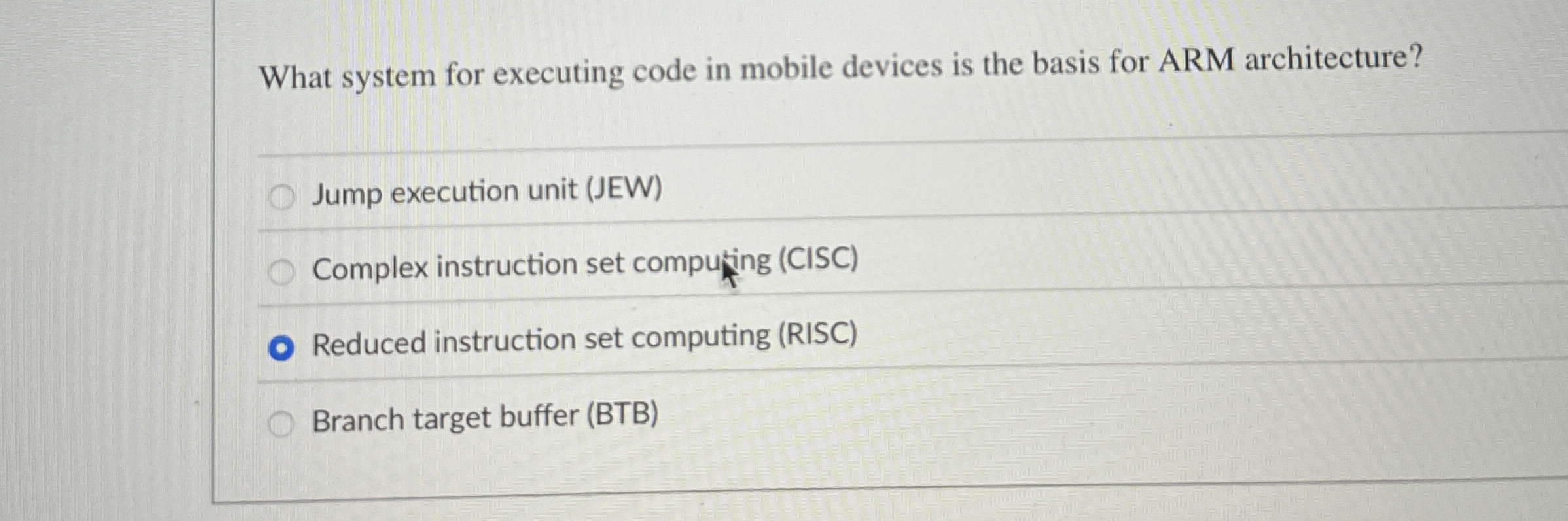 Solved What system for executing code in mobile devices is | Chegg.com