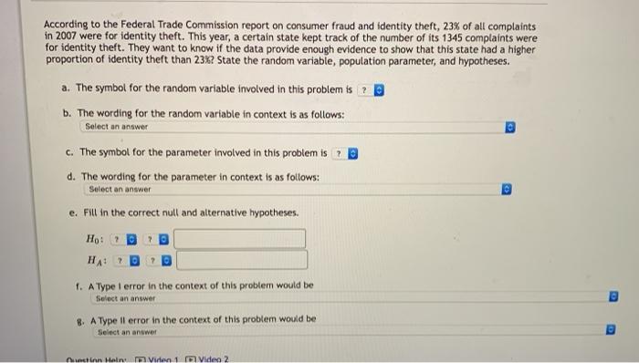 Solved According to the Federal Trade Commission report on | Chegg.com