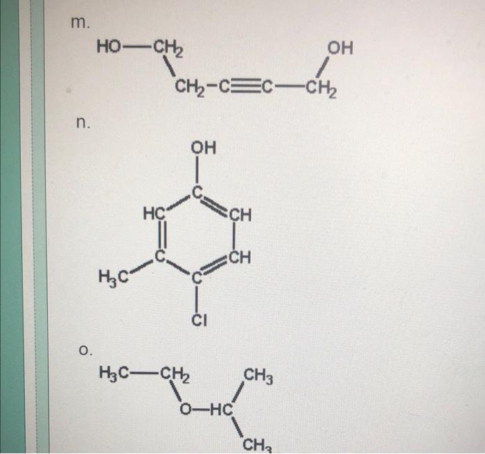 Solved 1. Name the following molecules: a. CH3 b. CH3 C. CH3 | Chegg.com