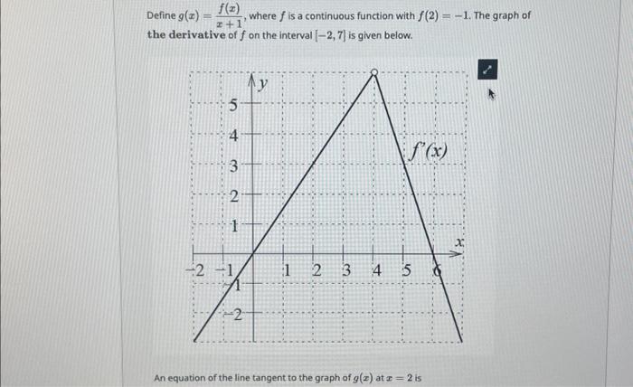 Solved Define g(x)=x+1f(x), where f is a continuous function | Chegg.com