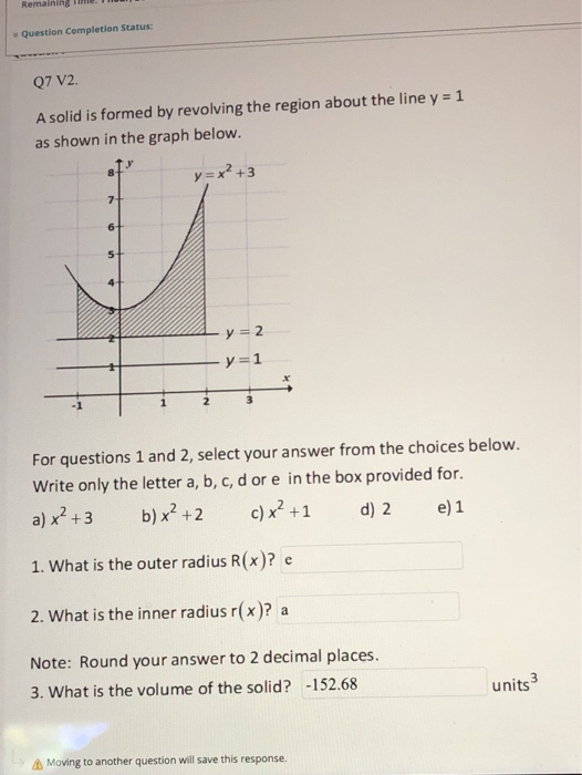 Solved Remaining Me Question Completion Status: Q7 V2. A | Chegg.com