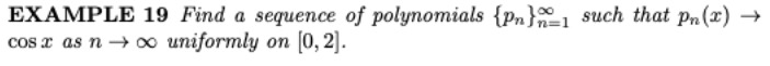 Solved EXAMPLE 19 ﻿Find a sequence of polynomials {pn}n=1∞ | Chegg.com