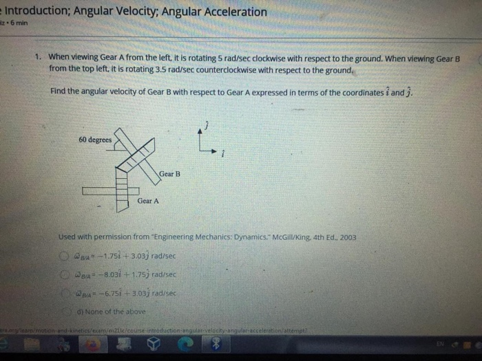 Solved Introduction; Angular Velocity; Angular Acceleration | Chegg.com