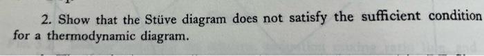 Solved How can we prove that the Stuve diagram does not have | Chegg.com