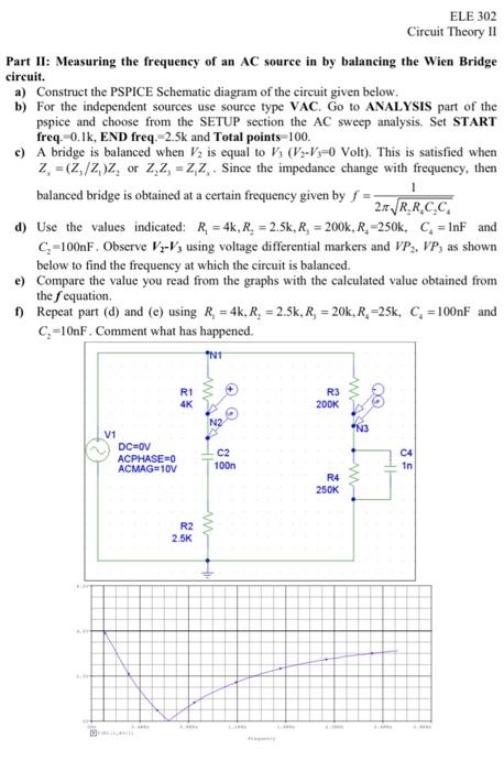 Solved Experiment III: AC Bridge Circuits Objective: Using | Chegg.com