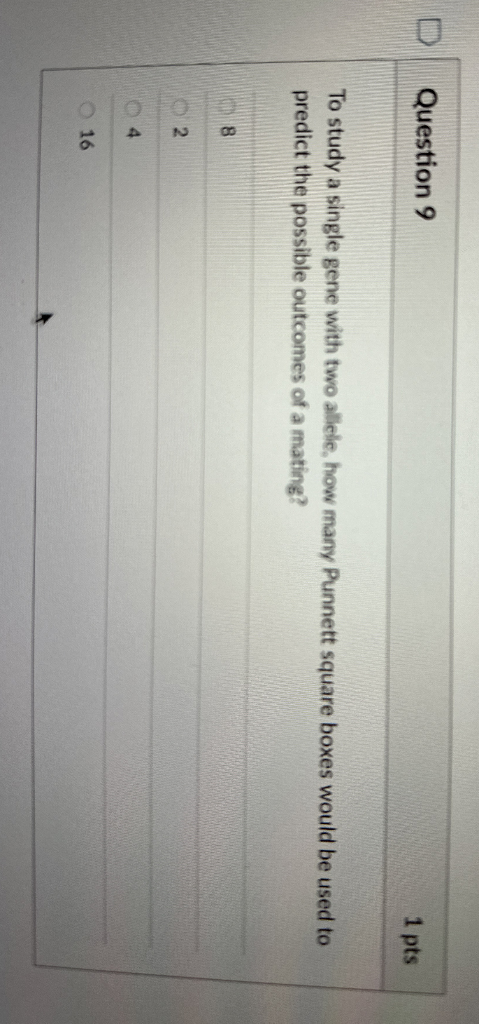Solved Question 91 ﻿ptsTo study a single gene with two | Chegg.com
