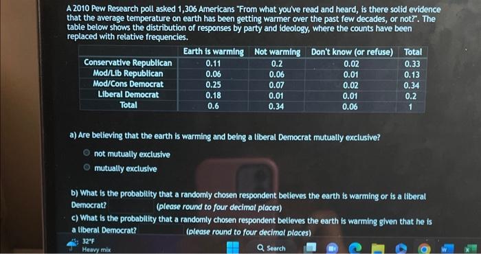 Solved A 2010 Pew Research poll asked 1,306 Americans "From | Chegg.com