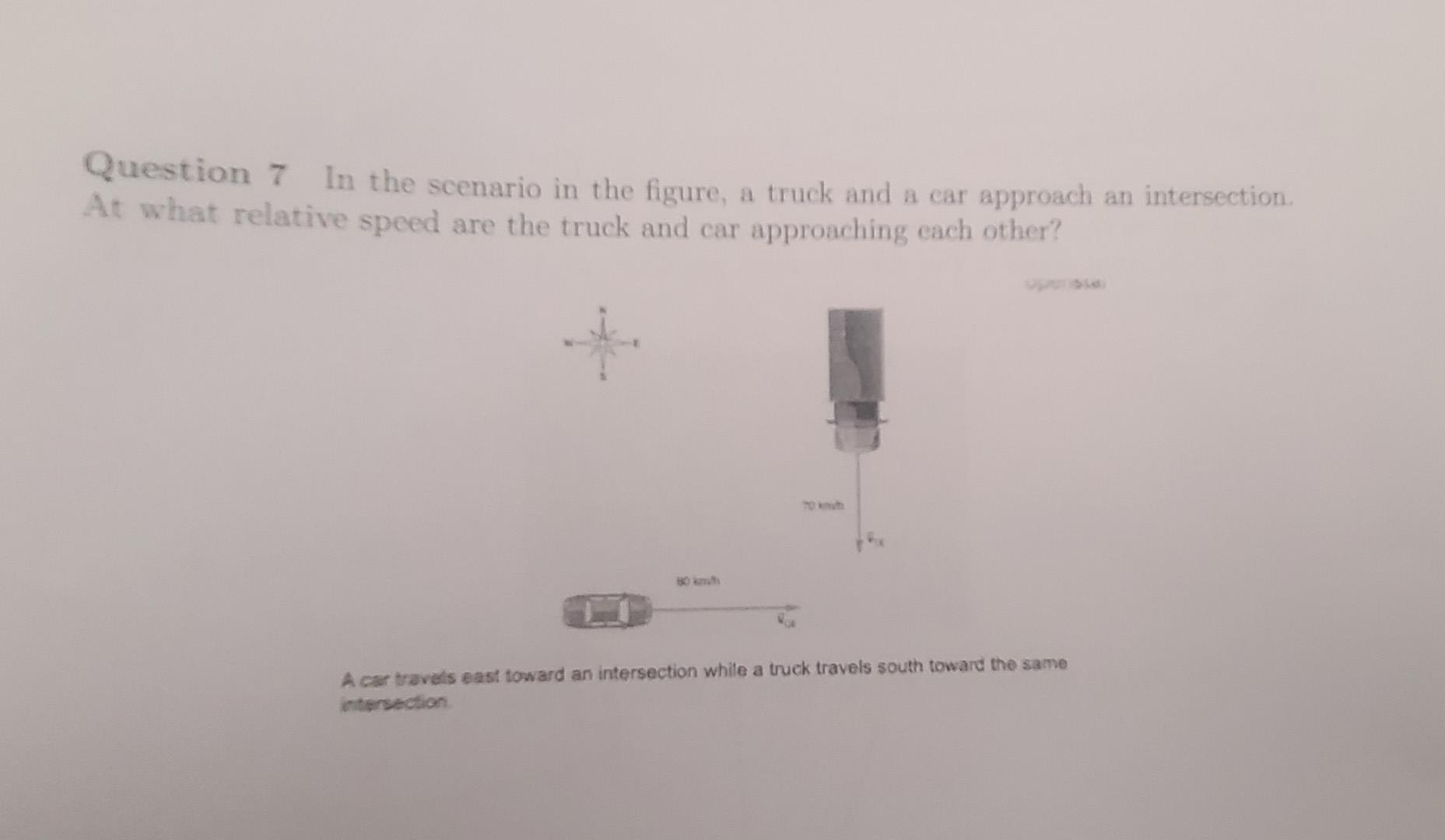 Solved Question 7 In the scenario in the figure, a truck and | Chegg.com