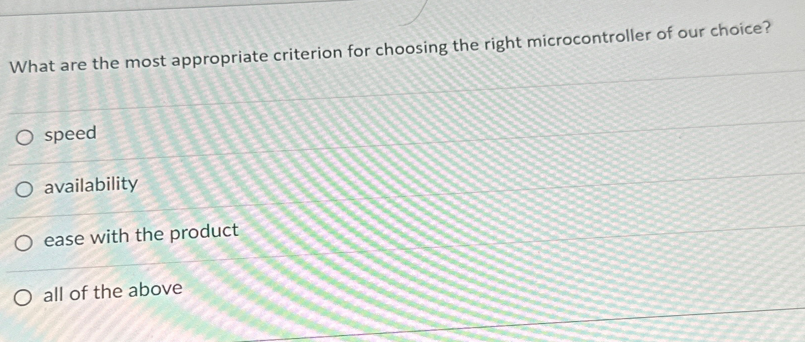 Solved What are the most appropriate criterion for choosing | Chegg.com