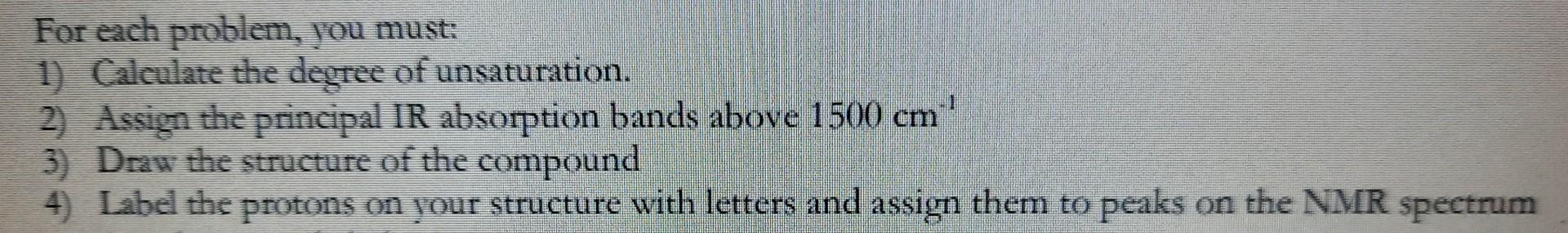 Solved For each problem, you must: 1) Calculate the degree | Chegg.com