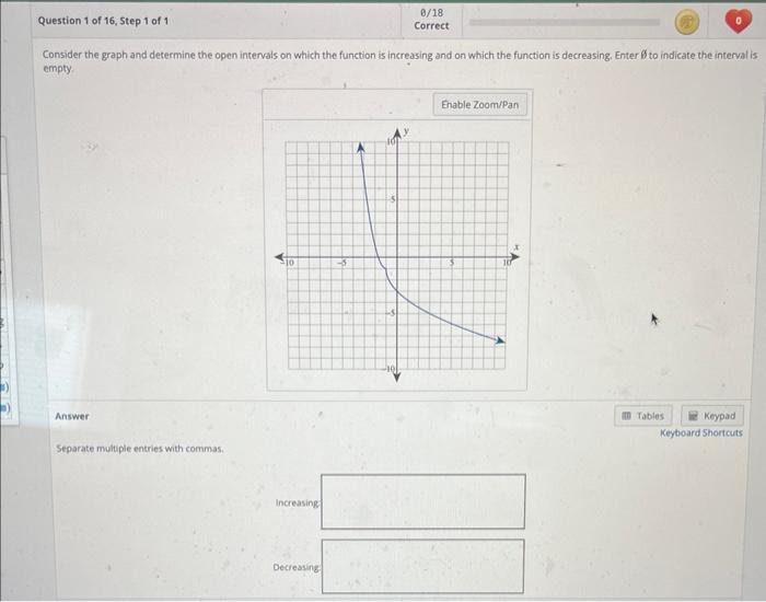 Solved Consider the graph and determine the open intervals | Chegg.com