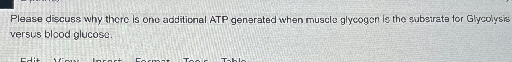 Solved Please discuss why there is one additional ATP | Chegg.com